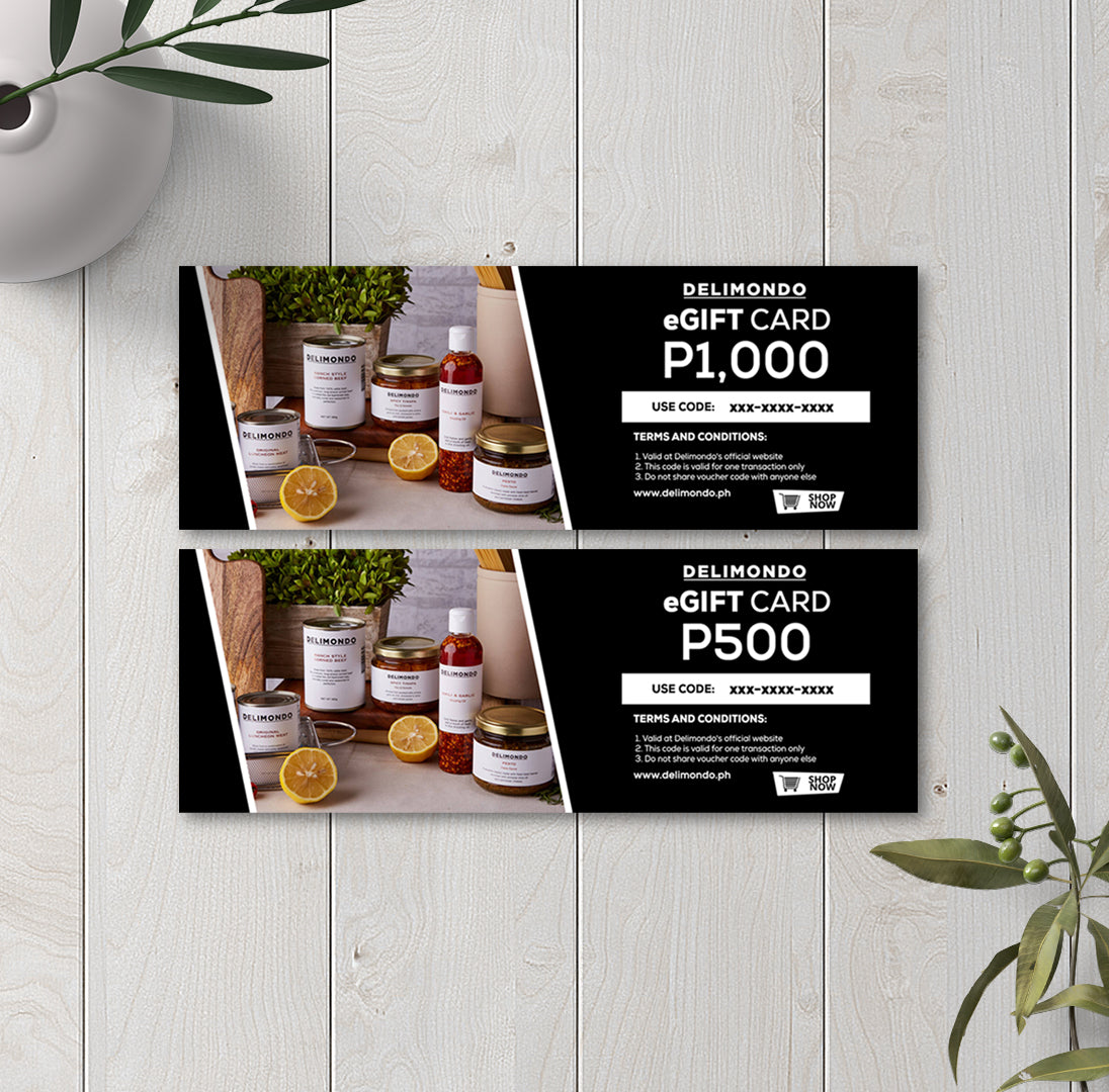 E Gift Cards – Delimondo.ph